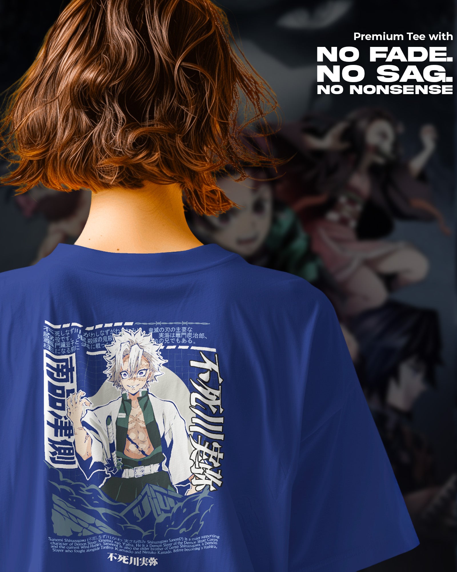 Sanemi X Demon Slayer T-Shirt | Unisex | Regular Fit | 270 GSM Cotton